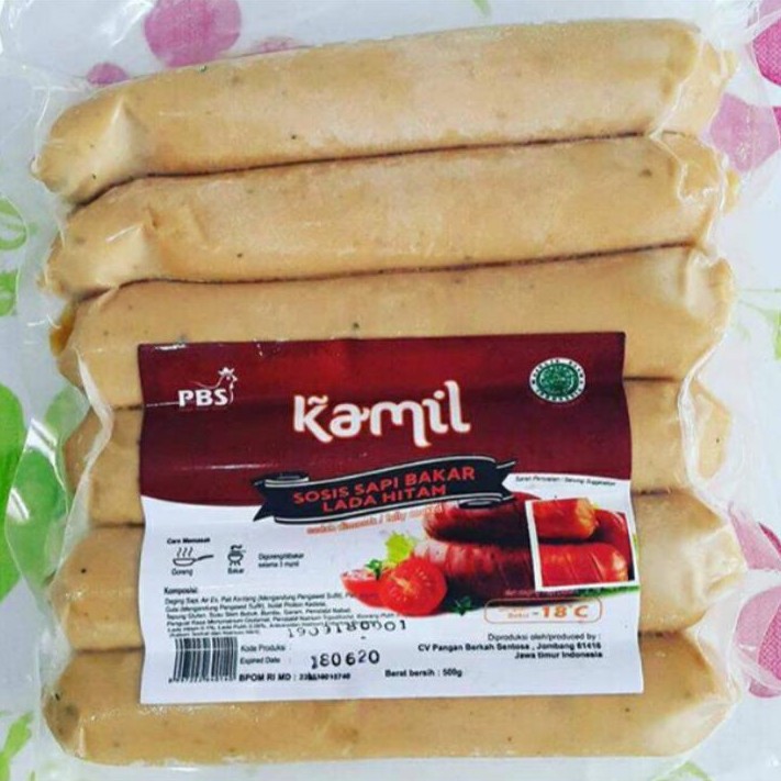 Jual Kamil Sosis Sapi Bakar Original, Lada Hitam, Kemasan 500gr ...