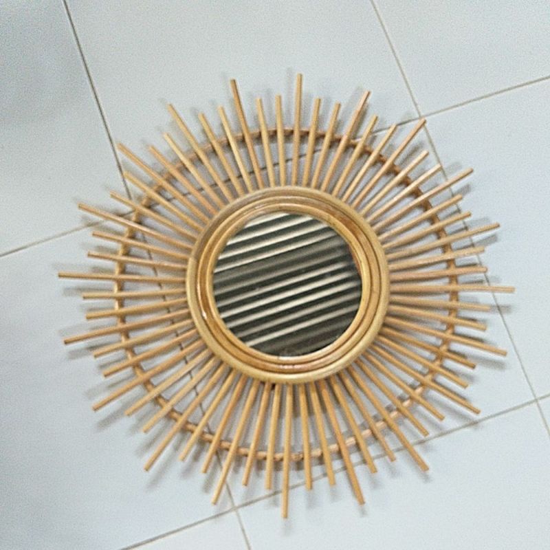 Jual CERMIN ROTAN / AESTHETIC MIRROR / kaca dinding bagus dan rapih ...