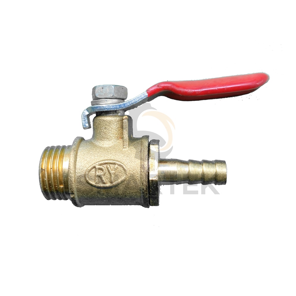 Jual Kran Angin/Stop Keran/Ball Valve Kuningan 1/4 x 1/8 pt | Shopee ...