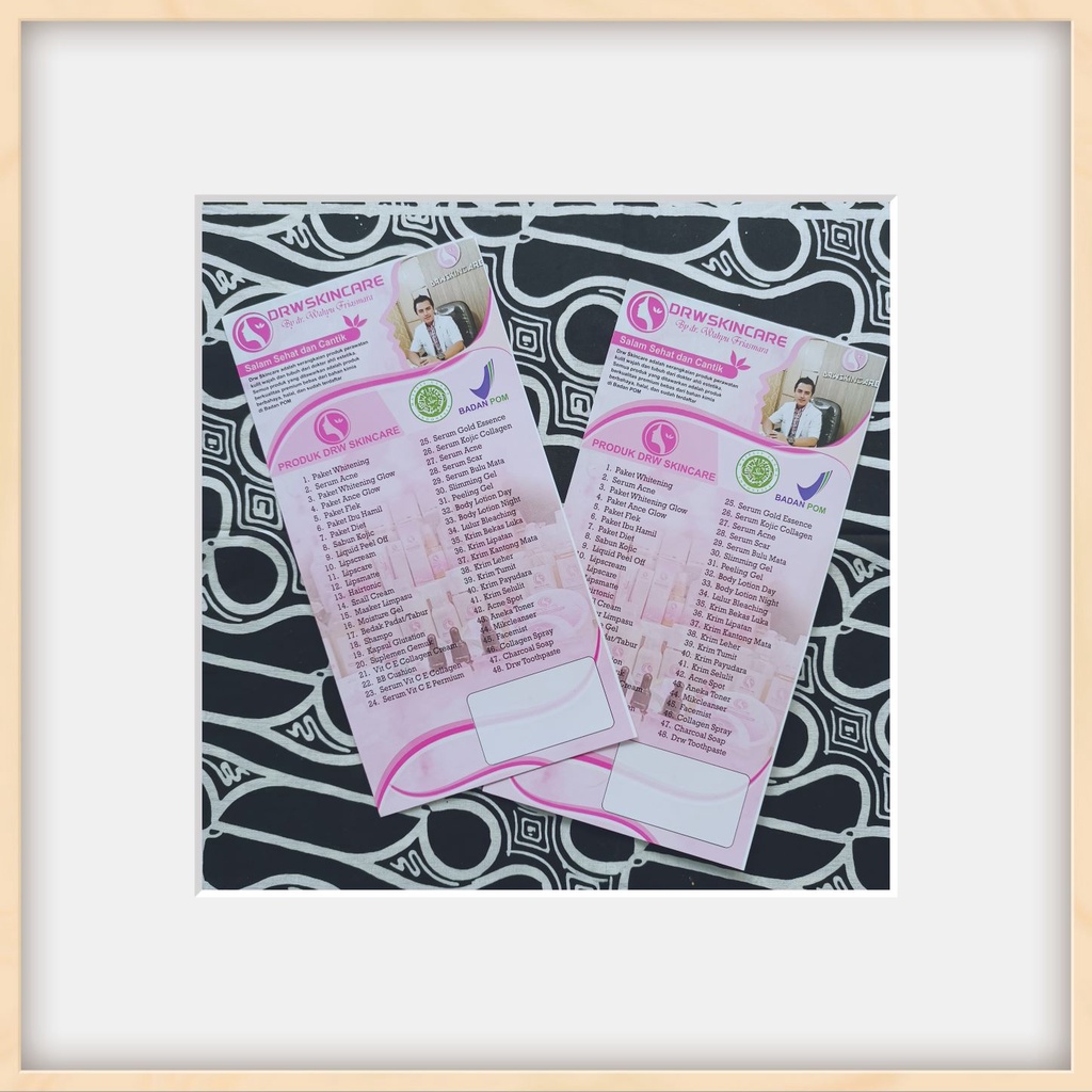 Jual Brosur DRW Skincare (100 lbr) | Shopee Indonesia