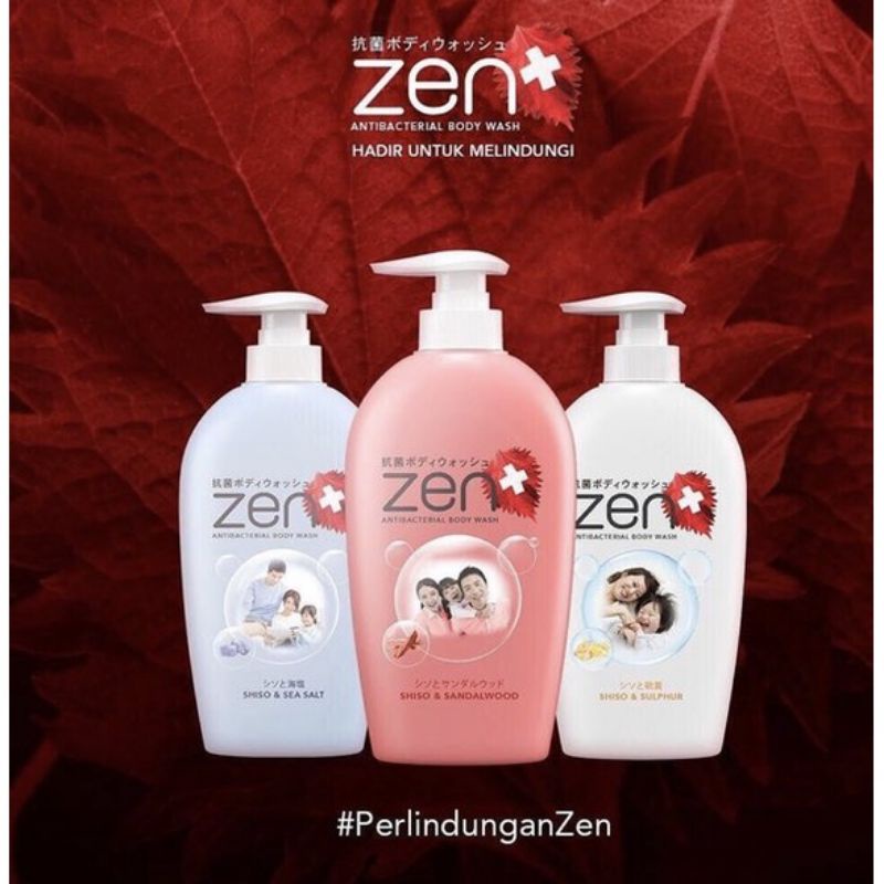 Jual Ayacosmetik ZEN Anti Bacterial Body Wash 500ml / Sabun Cair ZEN ...