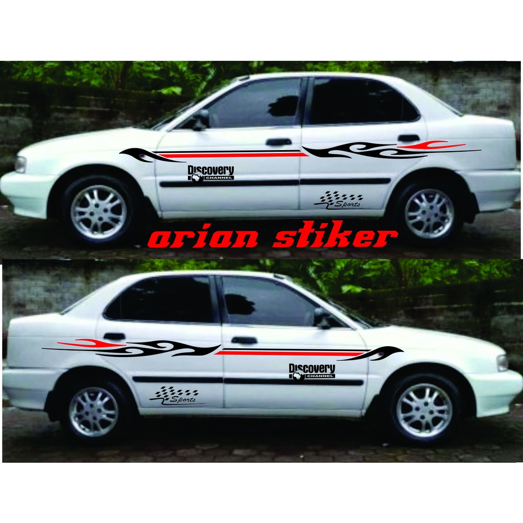 Jual Stiker Mobil Suzuki Baleno Stiker Cutting Tribal Dicovery Stiker ...