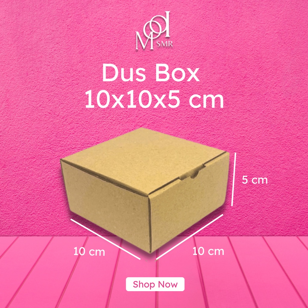 Jual (BUNDLE ISI 5 PCS) Dus Box 10 x 10 x 5 cm Packaging Die Cut Kardus ...