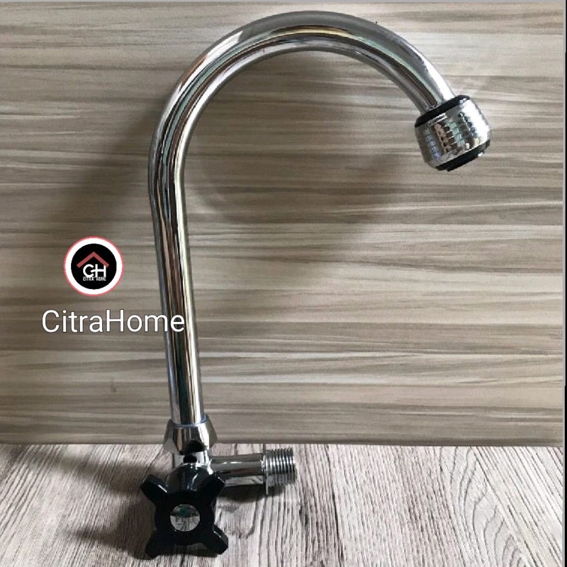 Jual Kran Angsa Tembok/Cuci Piring/Dapur FLO 1/2 inch | Shopee Indonesia