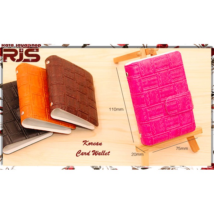 Jual Korean Card Wallet Motif KOTAK (Muat 20 Kartu) | Shopee Indonesia