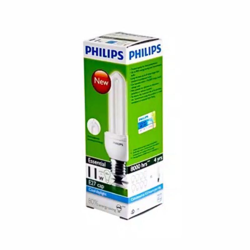 Jual Lampu Philips Essential 11 Watt Putih | Shopee Indonesia