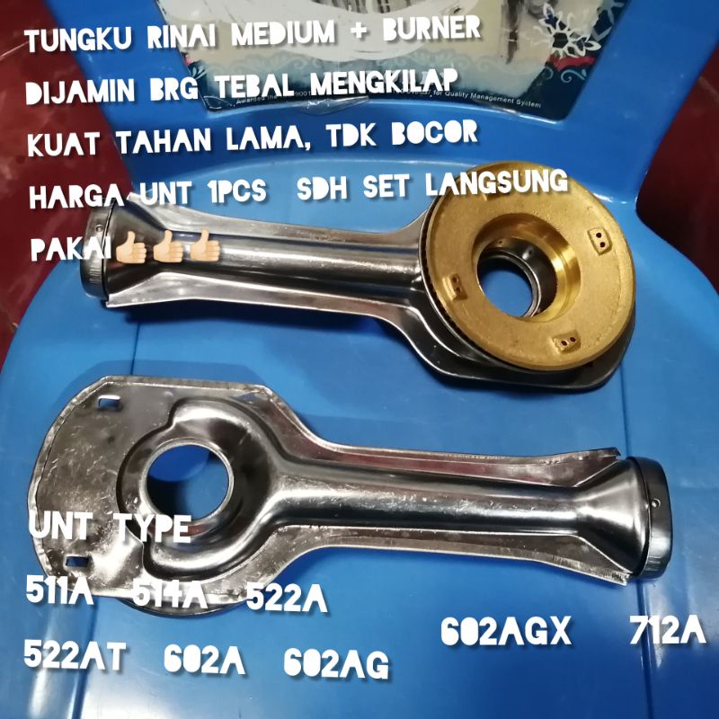 Jual TUNGKU RINAI MEDIUM SET BURNER untuk type 511A 514A 522A 522AT 602A 602AG dll | Shopee ...