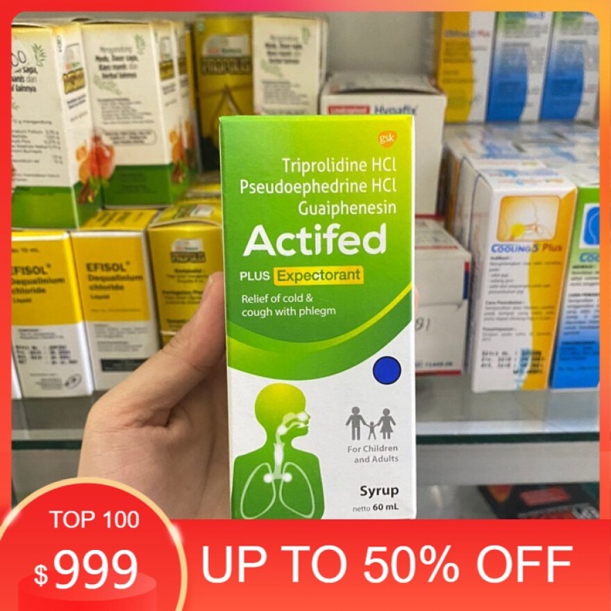 Jual actifed hijau plus expectorant | Shopee Indonesia