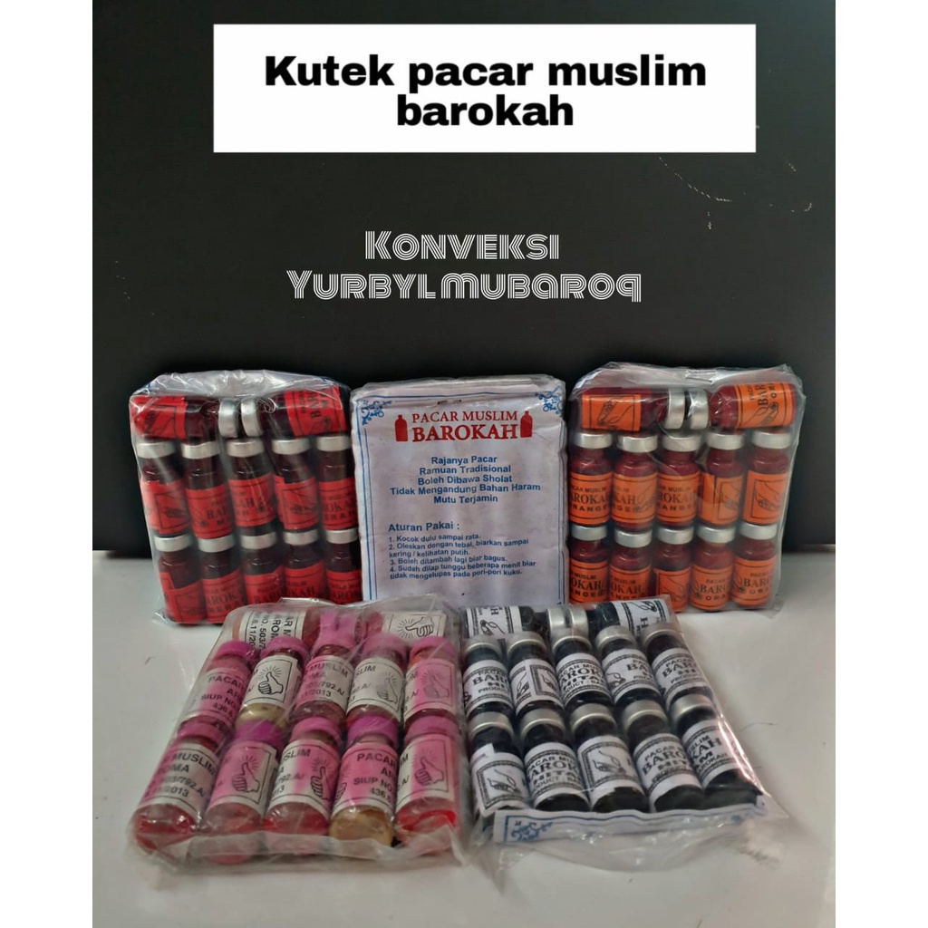 Jual KUTEK KUKU MUSLIM ISI 12 BOTOL,PACAR KUKU MUSLIM,KUTEK/PACAR KUKU ...