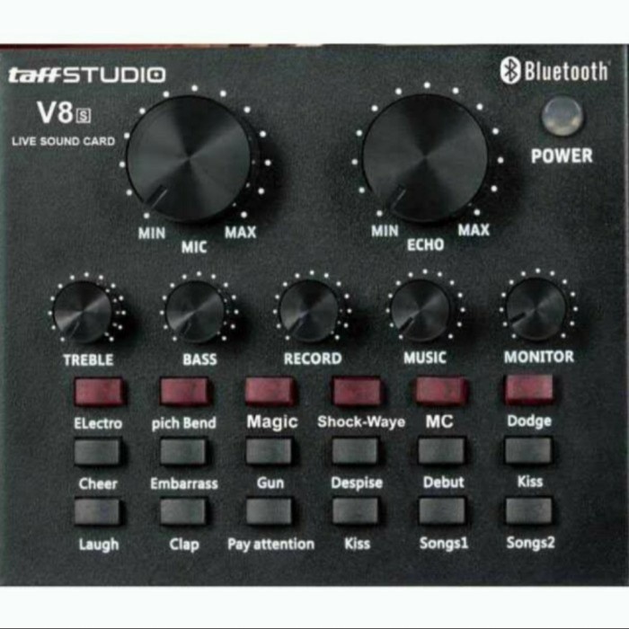 Jual sound card v8s bluetooth taff studio audio recording original | Shopee Indonesia