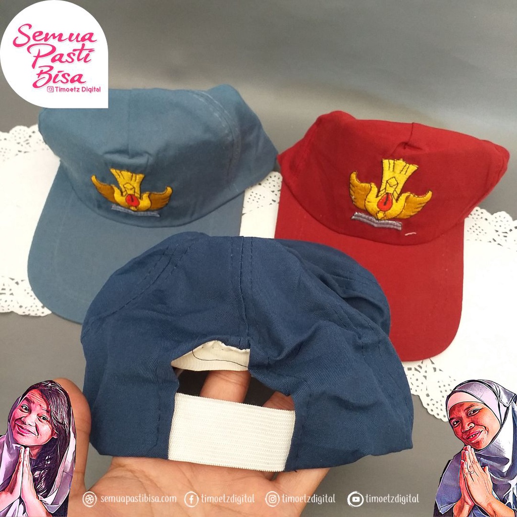 Jual Topi Seragam Sekolah SD / SMP / SMA / Topi Bordir Sekolah | Shopee ...