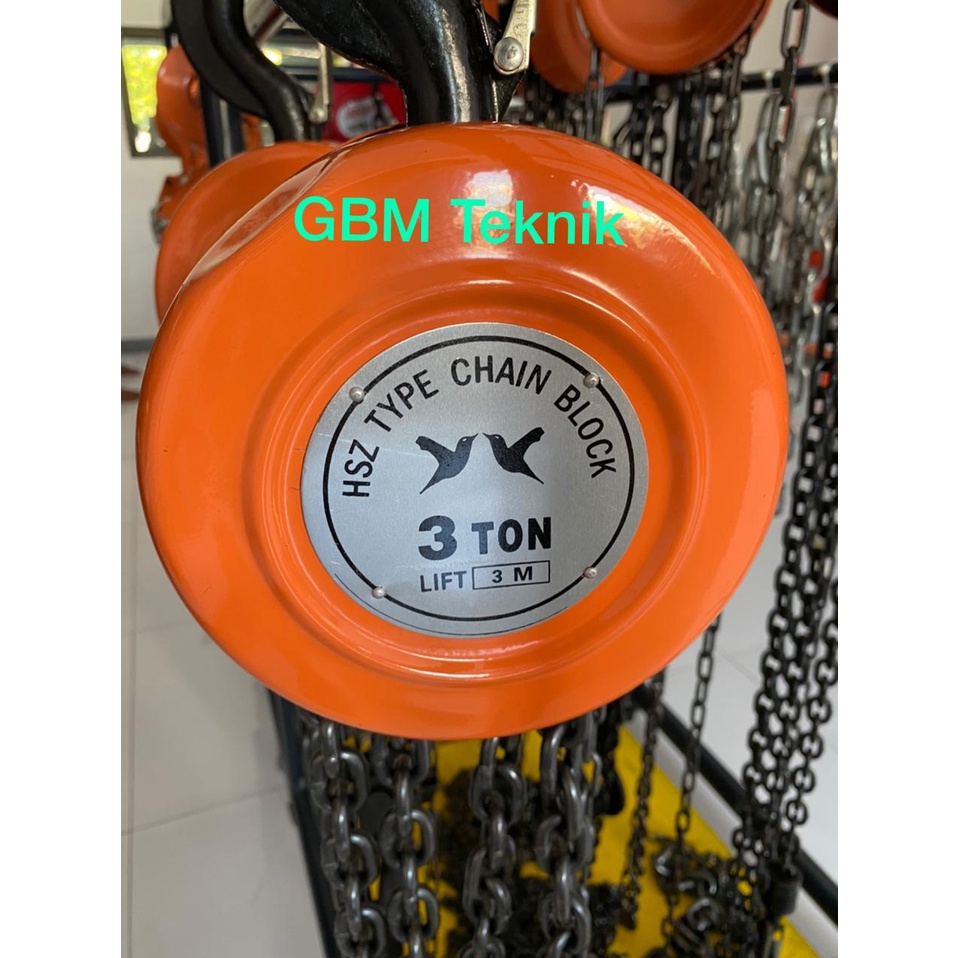 Jual Chain Block 3 Ton x 3 Meter / Takel Katrol Kerekan | Shopee Indonesia