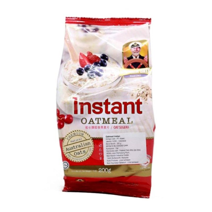 Jual Captain Oats Instant Oatmeal 200Gr | Shopee Indonesia