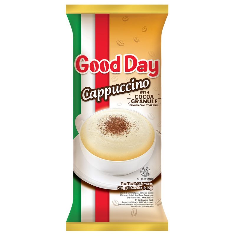 Jual GOOD DAY CAPUCCINO KOPI SACHET ISI 10 | Shopee Indonesia