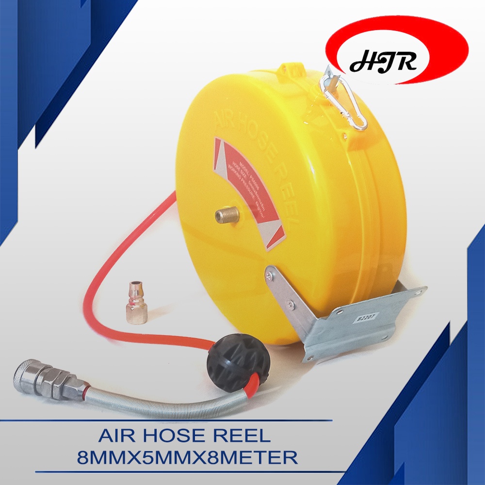 Jual HJR Selang Kompresor Angin Hose Reel 8mm x 5mm x 8meter | Shopee ...