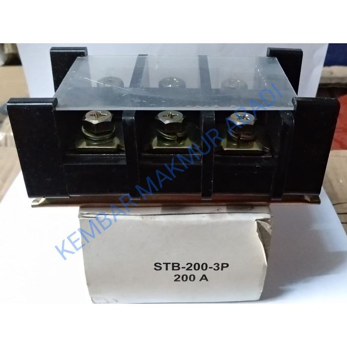 Jual Terminal Blok 200A 3pole / STB200-3P merk PM / Isolator 200Ampere 3pole / Terminal Block PM ...
