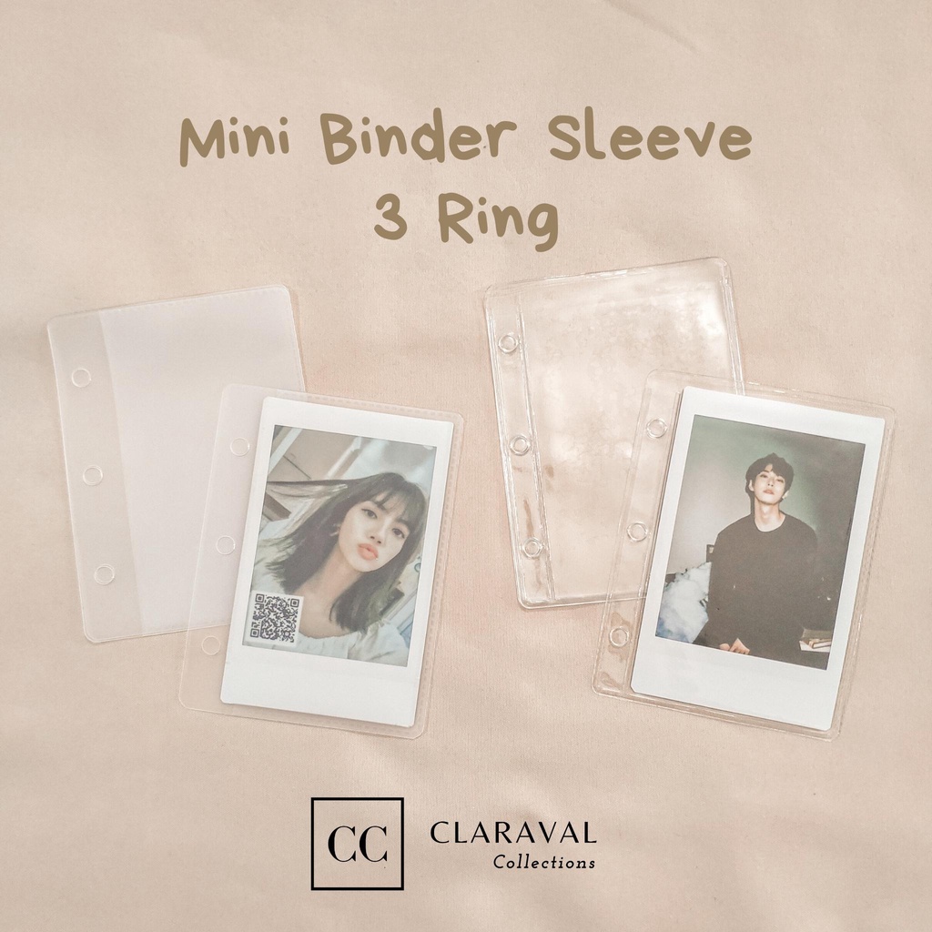 Jual Refill Sleeve Mini Binder 3 Ring / Sleeve PVC 3 Ring / Sleeve ...