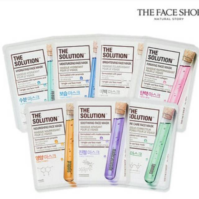 Jual THE FACE SHOP The Solution Face Mask | Shopee Indonesia