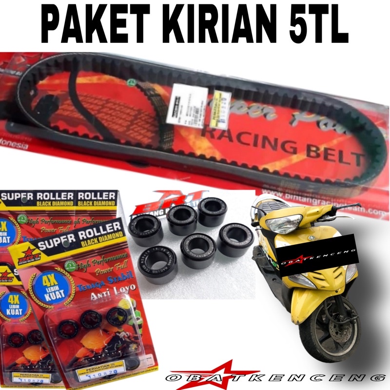 Jual UPGRADE KIRIAN MIO KARBU MIO SMILE MIO SOUL FINO 110 NOUVO VANBELT + ROLLER EACING BRT ...