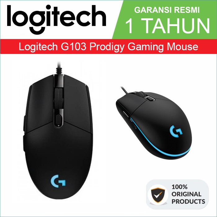Jual Logitech G103 Prodigy Gaming Mouse - Garansi Resmi | Shopee Indonesia