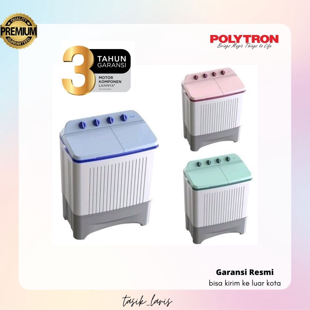 Jual MESIN CUCI POLYTRON 8 KG PWM 8366 2 TABUNG | Shopee Indonesia