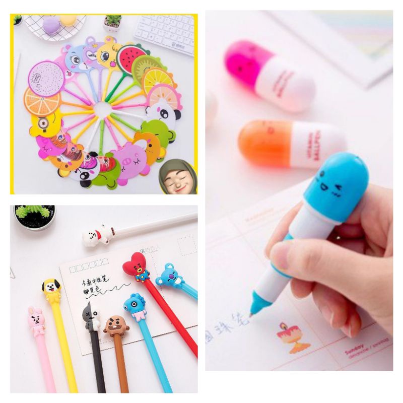 Jual Pulpen karakter pulpen lucu Pulpen bunga pulpen kapsul pulpen BTS ...