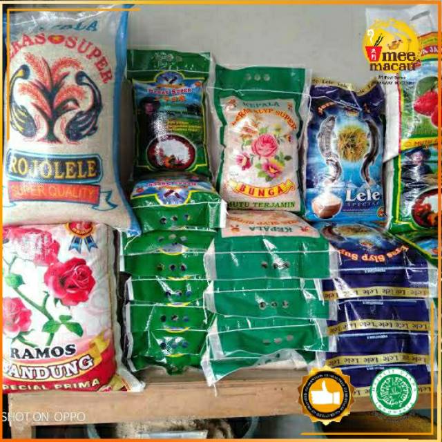 Jual Beras Golden Flower | Pulen Enak Laris | 1 Kg 500 Gram 250 Gram ...