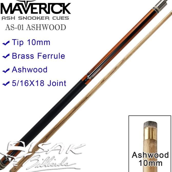 Jual Maverick As-01 Snooker Cue - 10 Mm Stick Bola Kecil Billiard Stik ...