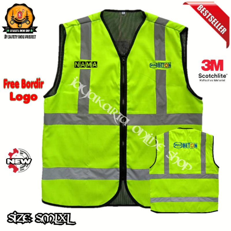 Jual ROMPI SAFETY WIKA BETON TASLAN WATER PROOF 3M SCOTLIGHT FREE ...