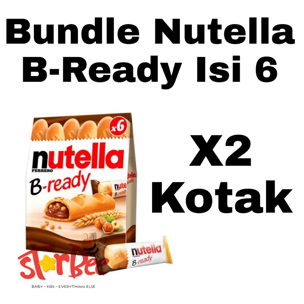 Jual Bundle Nutella B-ready isi 6pcs / Nutella B-Ready / Ferrero ...