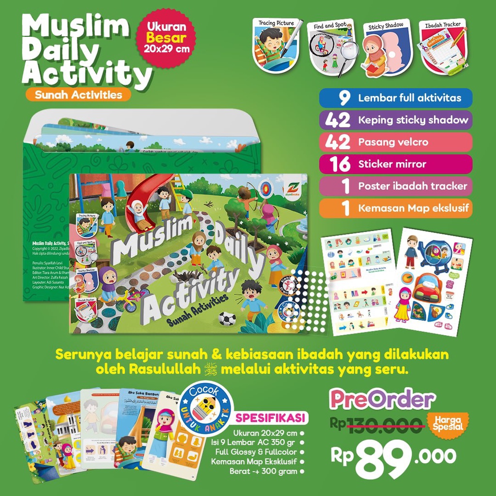 Jual Muslim Daily Activity Sunnah Activities | Shopee Indonesia
