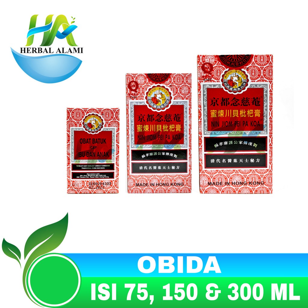 Jual OBIDA Obat Batuk Ibu Dan Anak - Nin Jiom Pei Pa Kaoa | Shopee ...