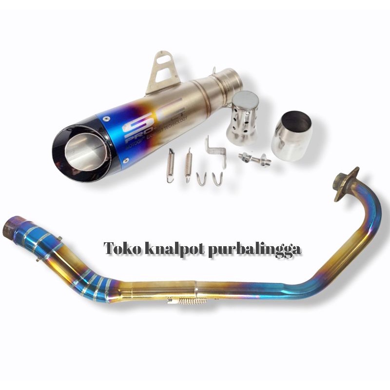 Jual Knalpot Sc Project S1 Blue import Taiwan fullset R15 v2 R15 v3 R15 ...