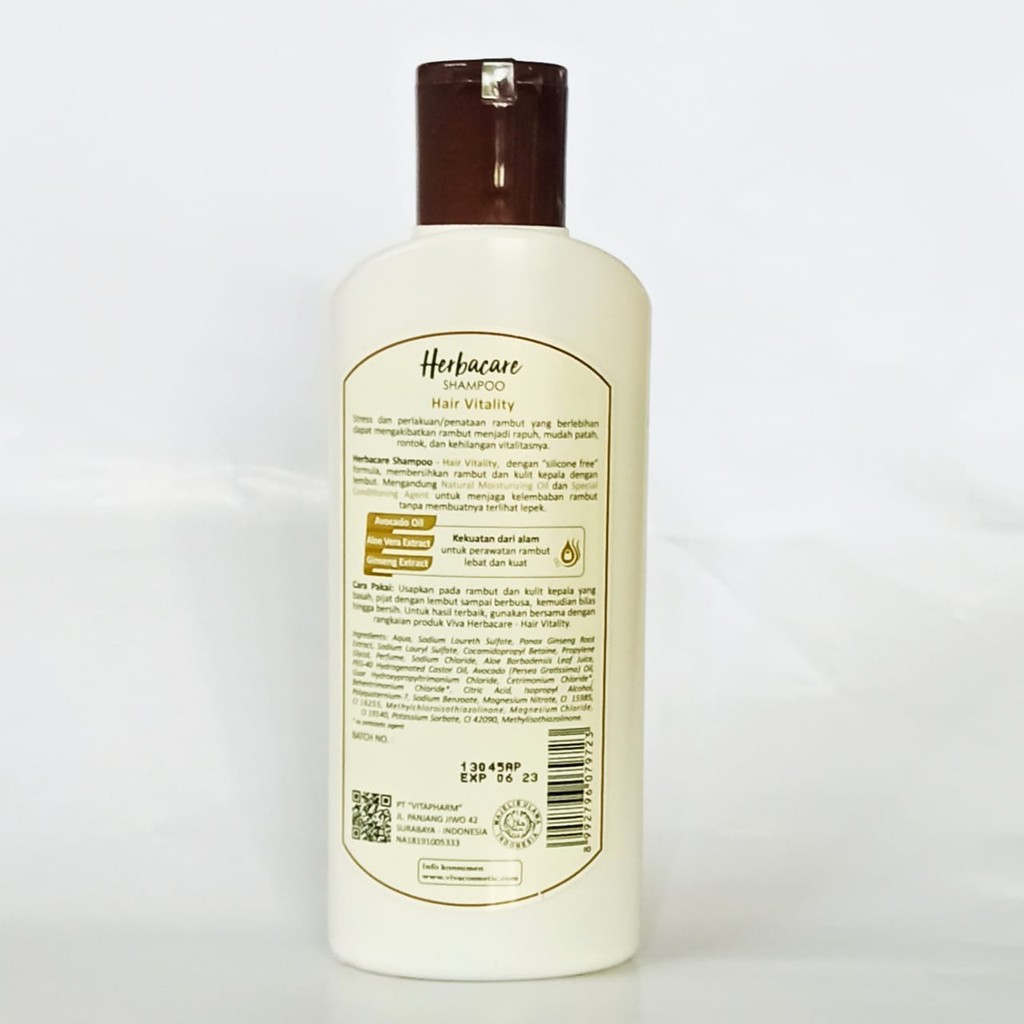 Jual HERBACARE SHAMPOO HAIR VITALITY 180 ML | Shopee Indonesia