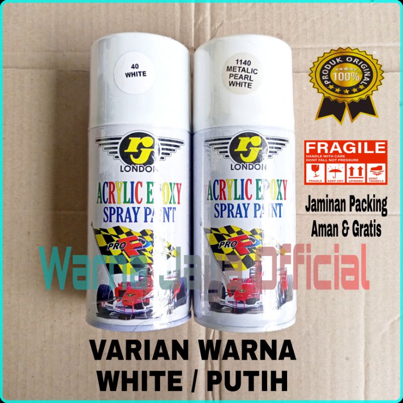 Jual Cat Kaleng Semprot Pilok Pilox Pylox RJ LONDON Varian Warna White ...