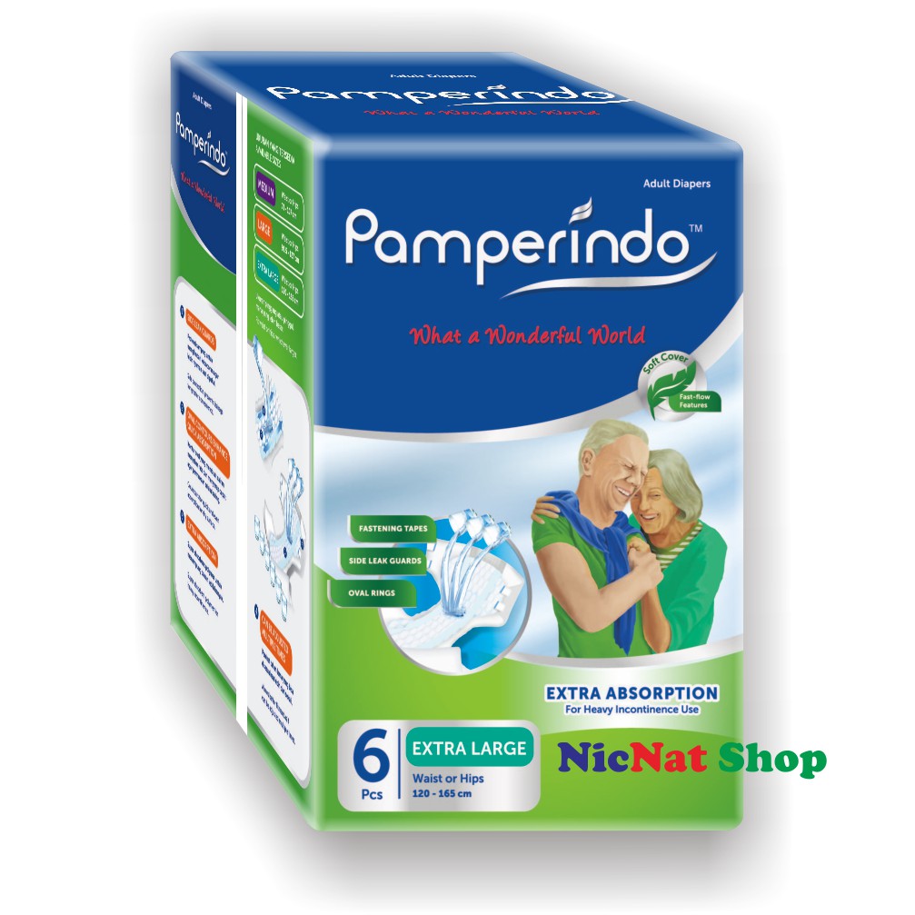 Jual Popok Dewasa / Adult Diapers PAMPERINDO Size XL isi 6 pcs | Shopee ...