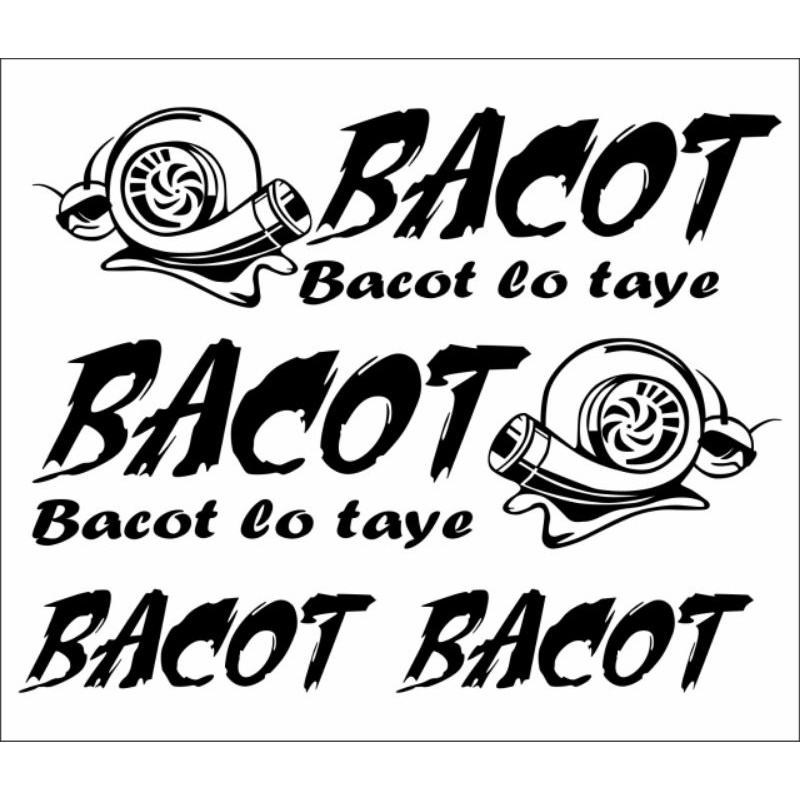 Jual Stiker bacot sticker cutting variasi motor (bisa custom) | Shopee ...