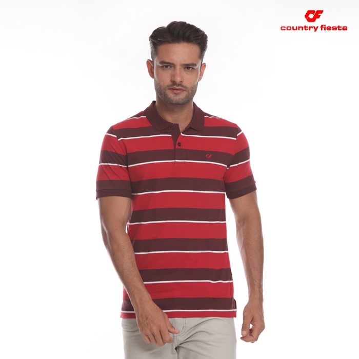 Jual Country Fiesta Polo Shirt Maroon | Shopee Indonesia