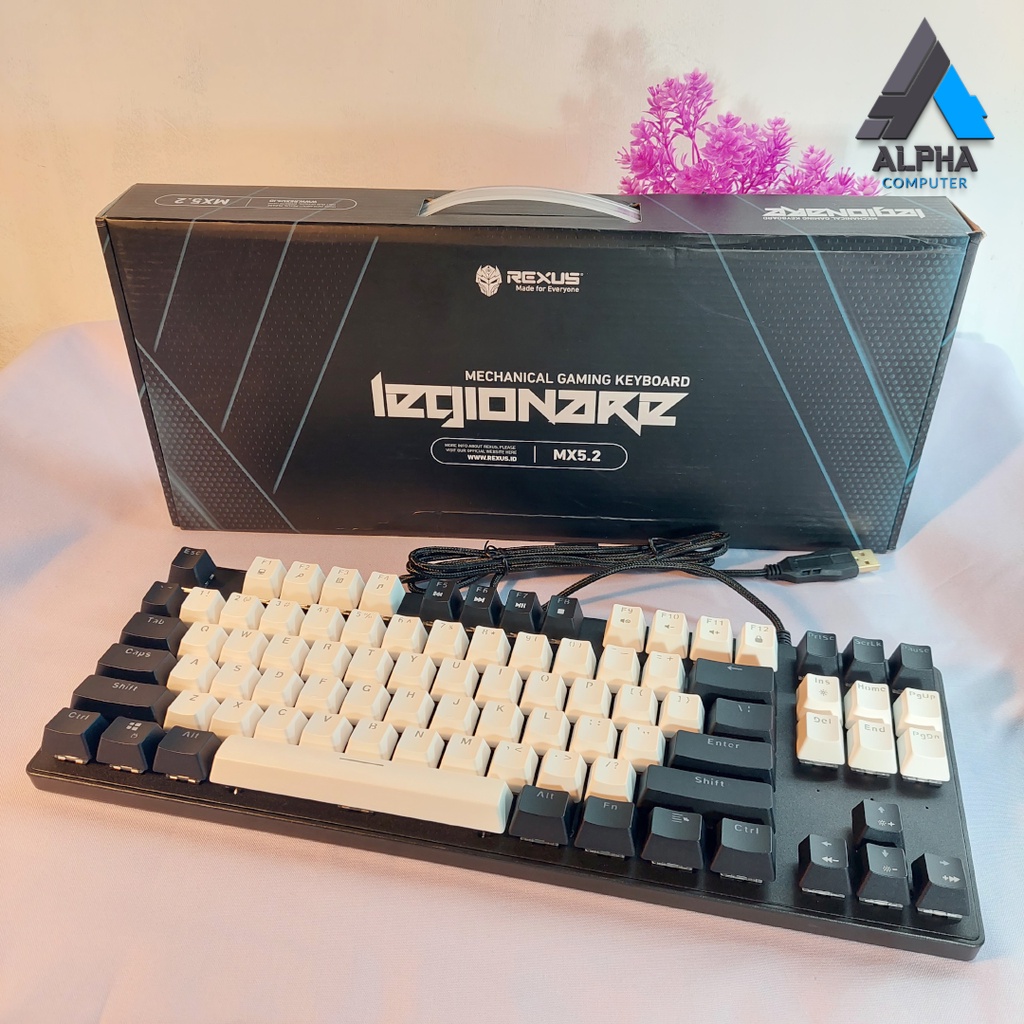 Jual REXUS KEYBOARD GAMING LEGIONARE MX5.2 TKL SNOWY BLACK | Shopee ...