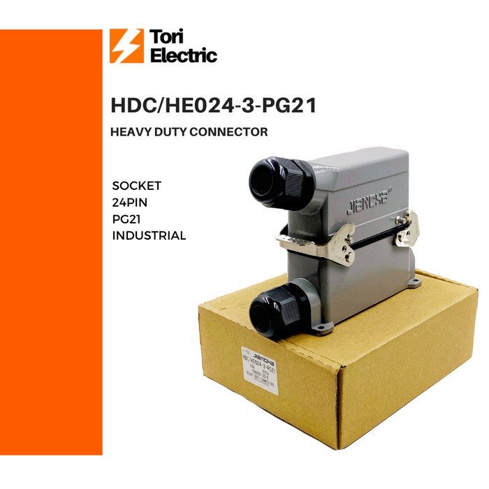 Jual Heavy Duty Connector 24Pin 24 Pin HDC HE024 - PG21 | Shopee Indonesia
