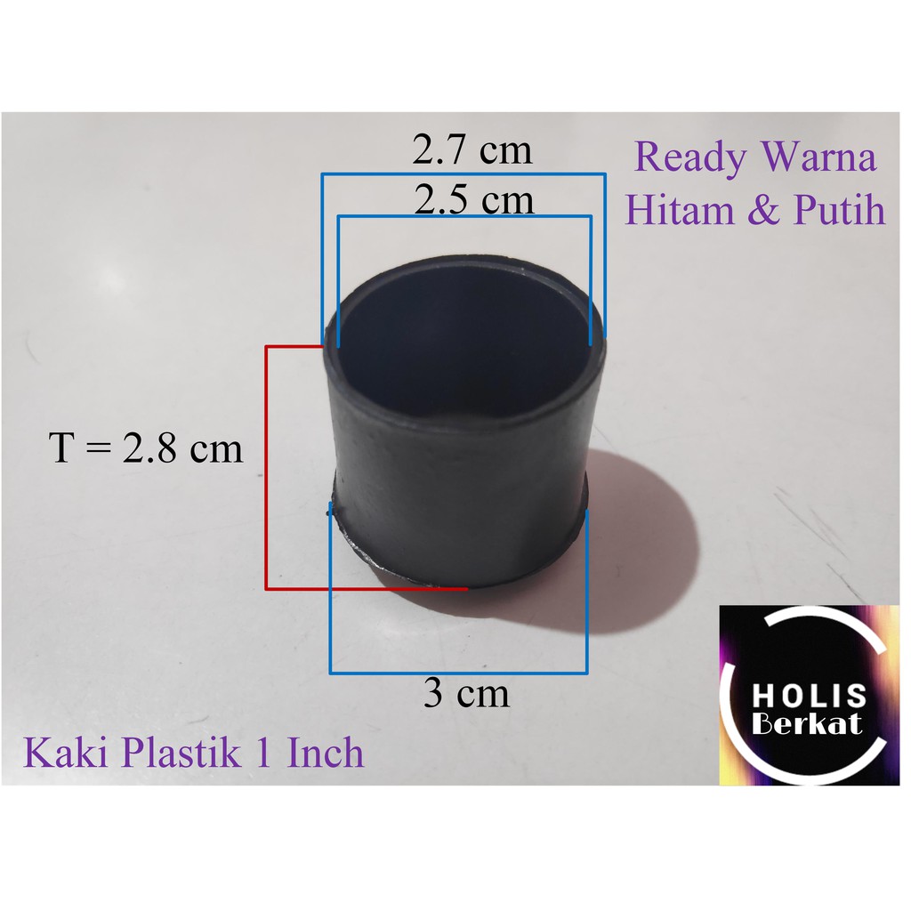 Jual Kaki Plastik/Kaki Tabung Pipa Stainless & Aluminium Ukuran 1 Inch ...
