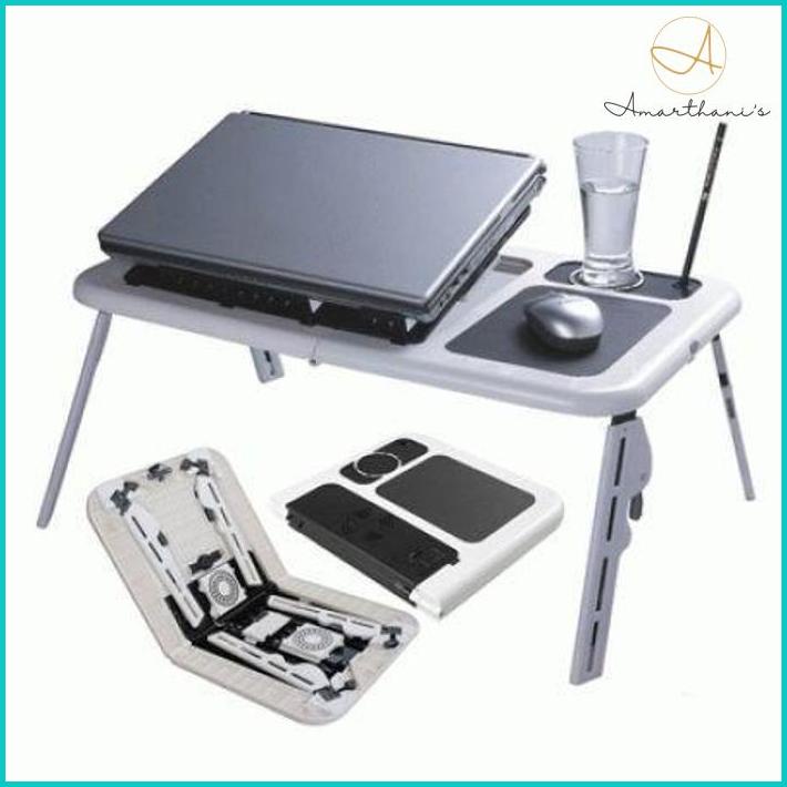 Jual Ac - Meja Laptop Portable E-Table / Laptop Desk With Mini Fan ...