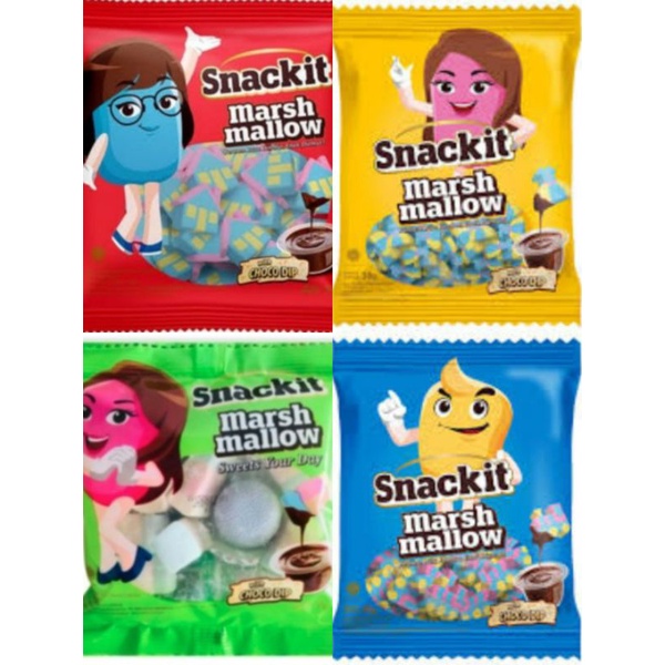 Jual Marshmallow Snackit ( isi 10 pcs @7gr ) | Shopee Indonesia