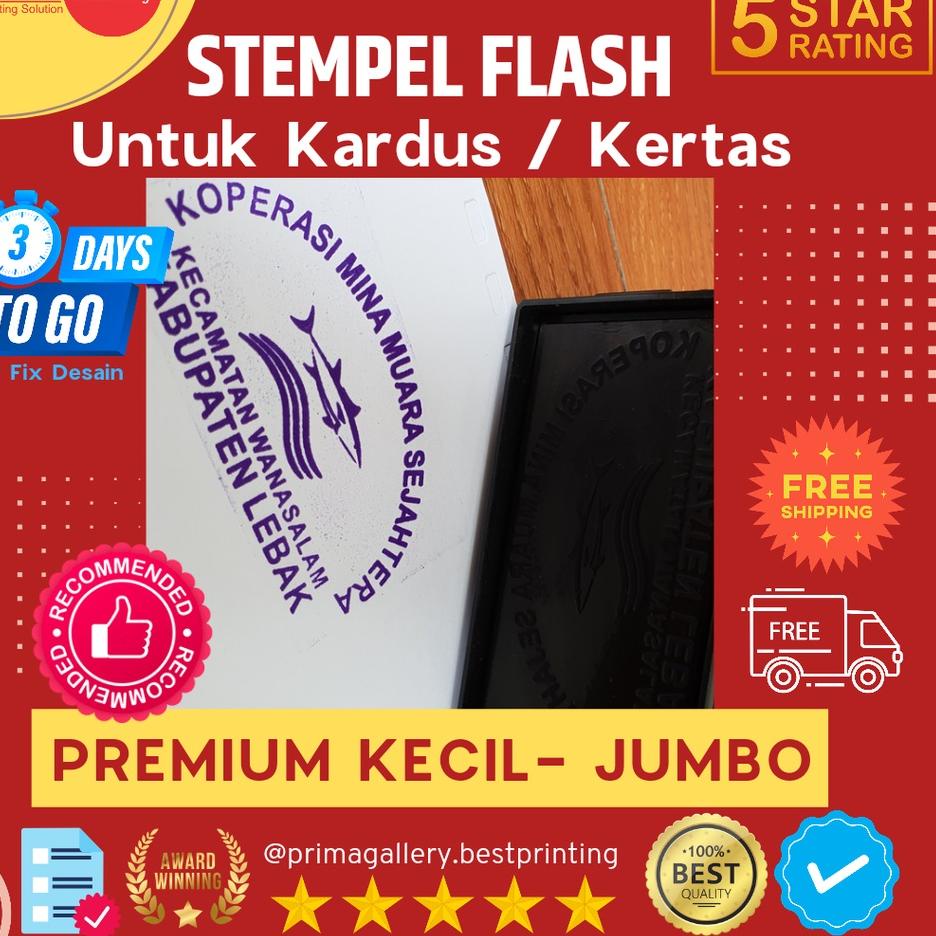 Jual Harga Bersahabat.. STAMPEL / STEMPEL FLASH OTOMATIS KARDUS KEMASAN ...