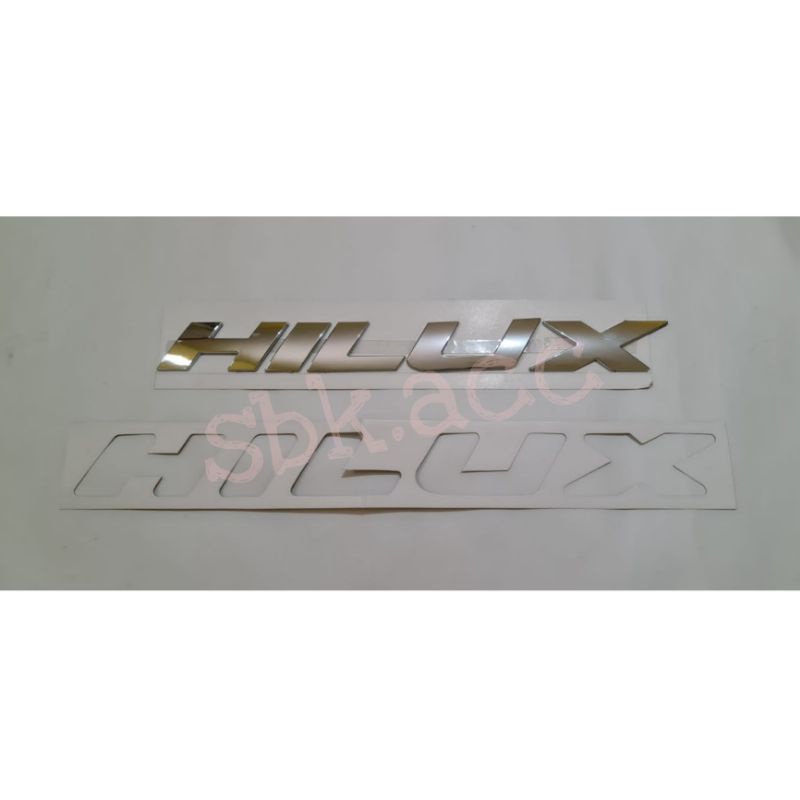 Jual Emblem Kap Mesin Toyota Hilux/ Engine Hood Emblem Hilux - Silver ...