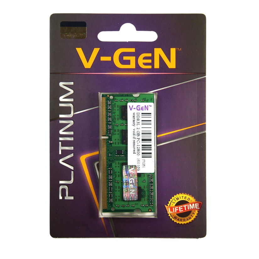 Jual RAM DDR3 SODimm V-GeN 2GB PC12800/1600Mhz V GeN Memory Laptop VGEN ...
