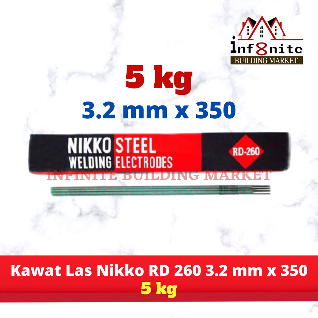 Jual Kawat Las Listrik Nikko Steel RD 260 Welding Electrode 3,2 mm 5 kg ...