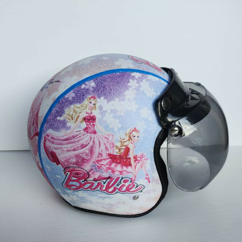 Jual Helm Bogo Anak Barbie Fulleher Free kaca (datar/cembung) | Shopee ...
