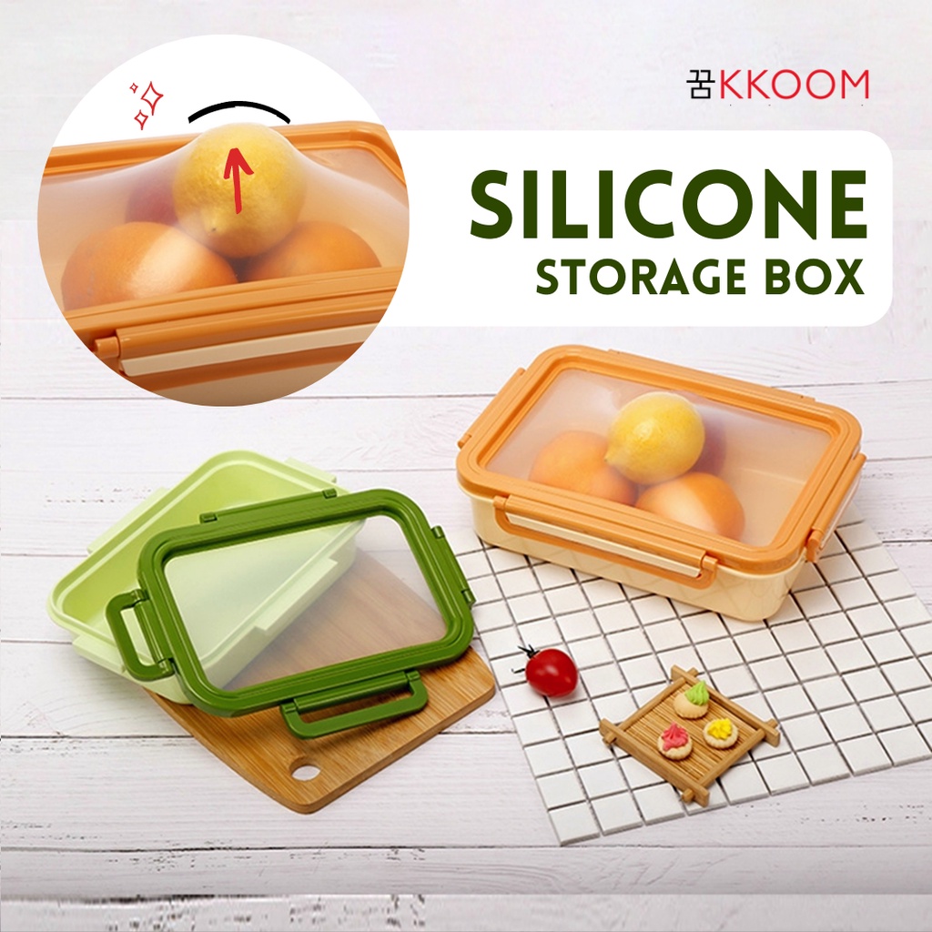 Jual Silicone Storage Box • Kontainer Penyimpanan/Tempat Makan Elastis ...