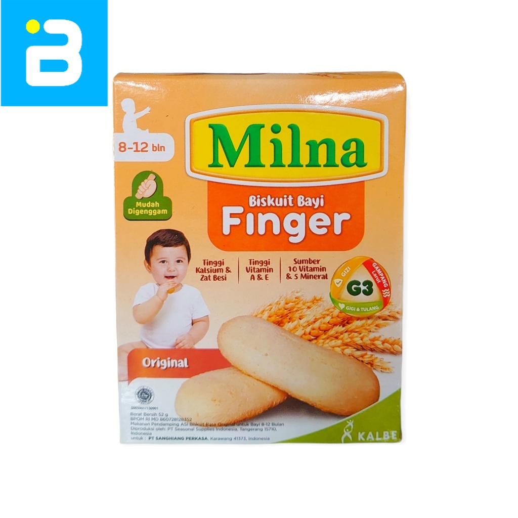 Jual Milna Biskuit Bayi Finger Original 52 G | Shopee Indonesia